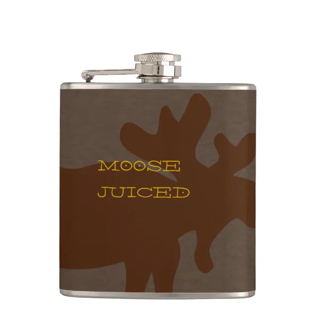 Moose Juiced Flask | Zazzle