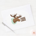 Moose Lodge Oval Sticker | Zazzle