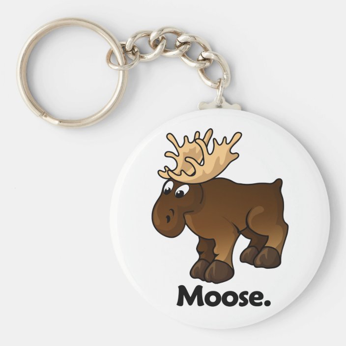 Moose Moose. Keychain | Zazzle.com