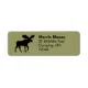 Moose Silhouette Wildlife Return Address Labels | Zazzle