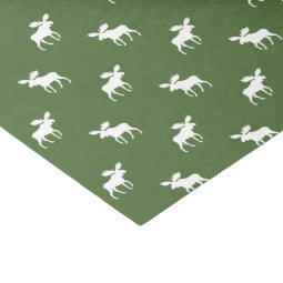 Moose Silhouettes Pattern Tissue Paper | Zazzle