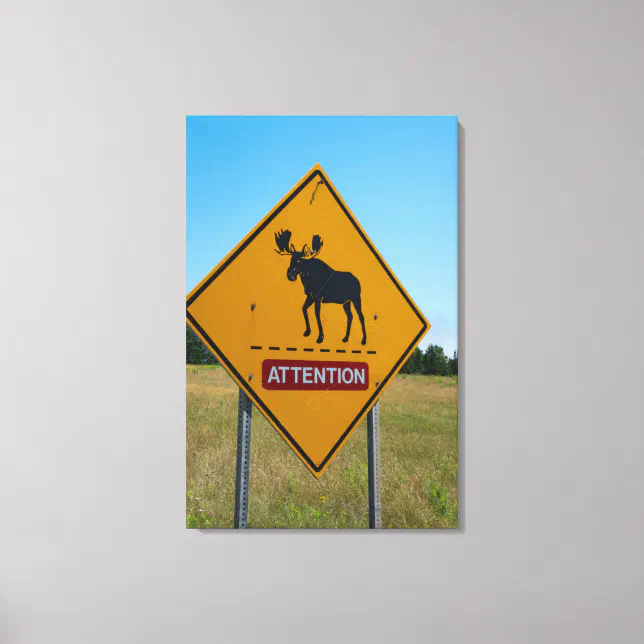 Moose Warning Sign | Zazzle