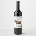 Moose Wildlife Wine Labels | Zazzle
