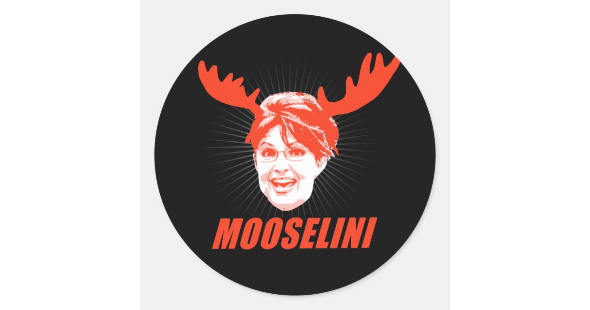 MOOSELINI STICKER | Zazzle