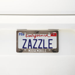 Moosemobile - Moose Silhouettes Custom License Plate Frame | Zazzle