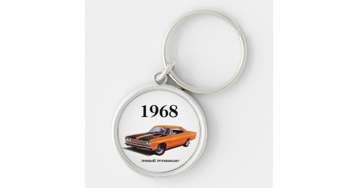 Mopar - 1968 Plymouth Road Runner - Satellite Keychain | Zazzle