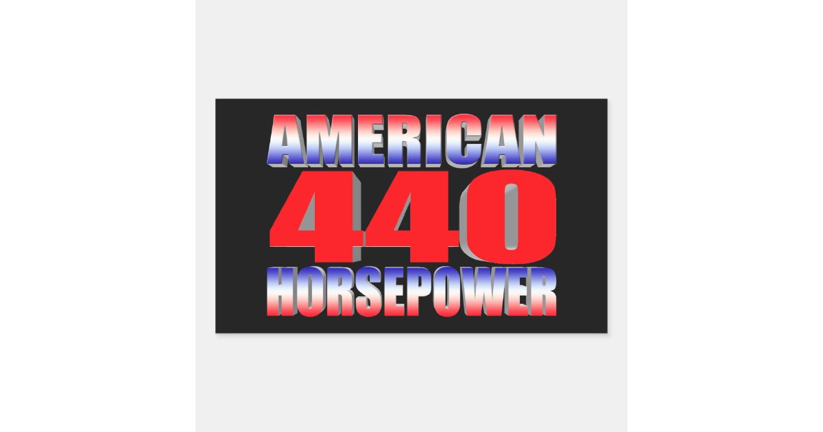 Mopar 440 Dodge Rectangular Sticker | Zazzle