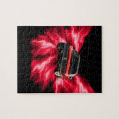 Mopar: '69 Charger on red lightning Jigsaw Puzzle | Zazzle