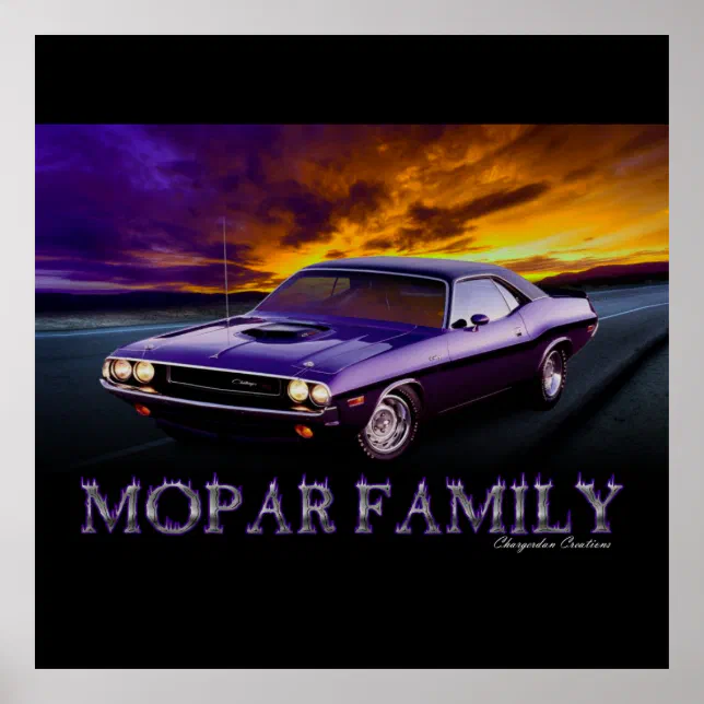 MOPAR FAMILY LARGE POSTER | Zazzle