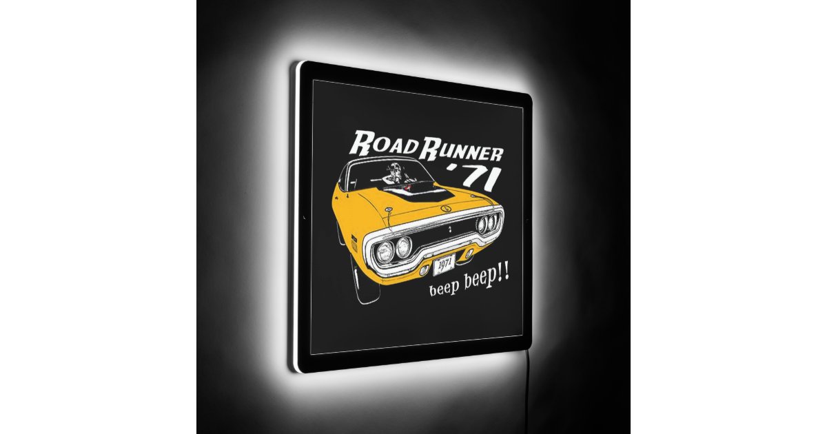 Mopar - Plymouth Roadrunner Musclecar LED Sign | Zazzle
