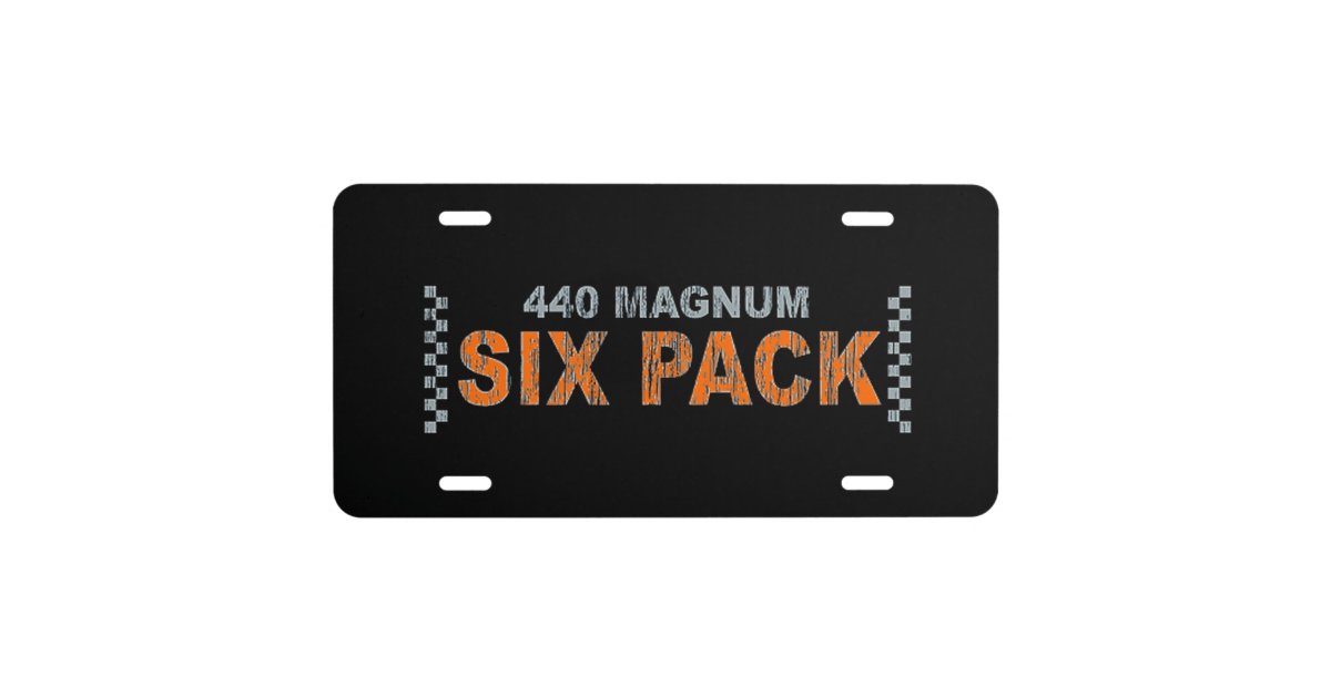 Mopar - Six Pack License Plate | Zazzle