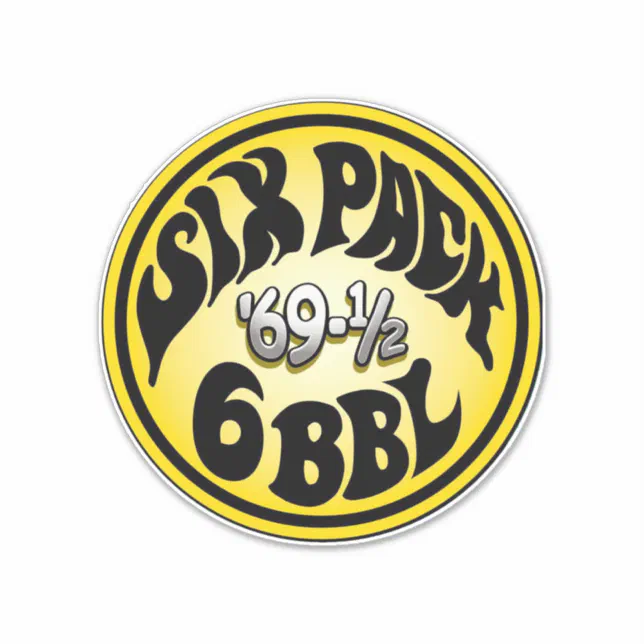 Mopar - Six Pack - Super Bee - Roadrunner Sticker | Zazzle