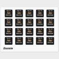 Moped Around Word Game Mokick Pun Square Sticker | Zazzle