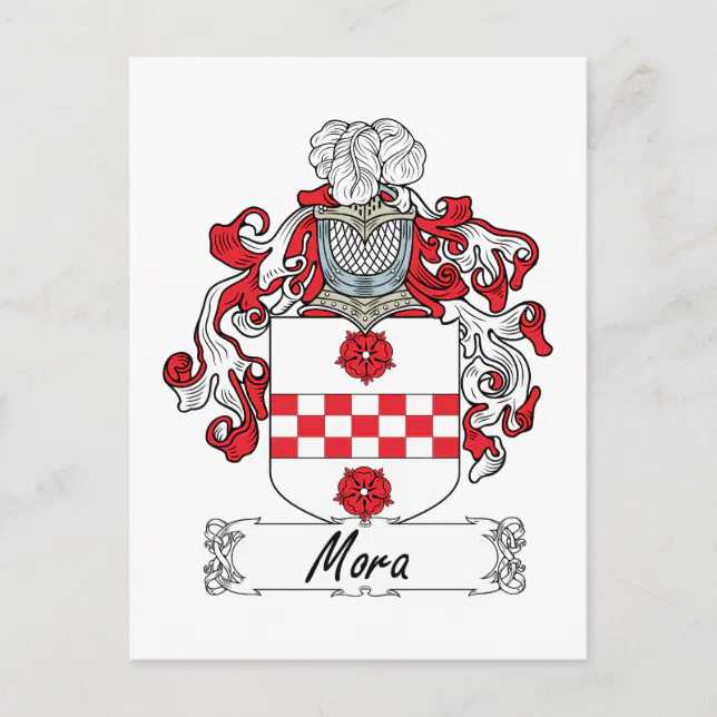 Mora Family Crest Postcard | Zazzle