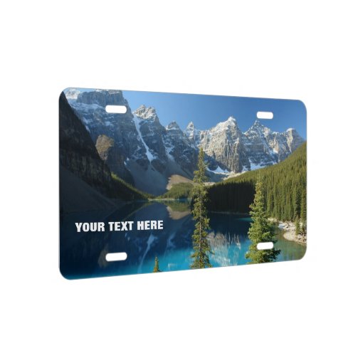 Moraine Lake National Park Custom Customizable License Plate | Zazzle