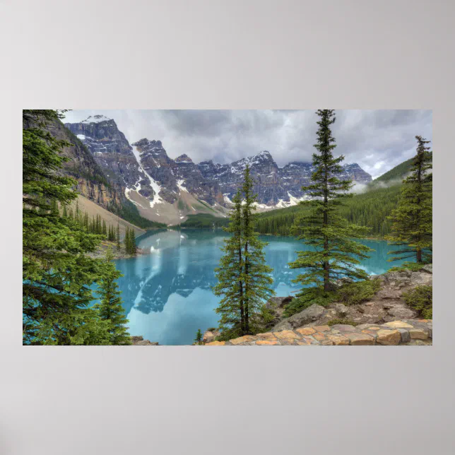 Moraine Lake Pano Poster | Zazzle