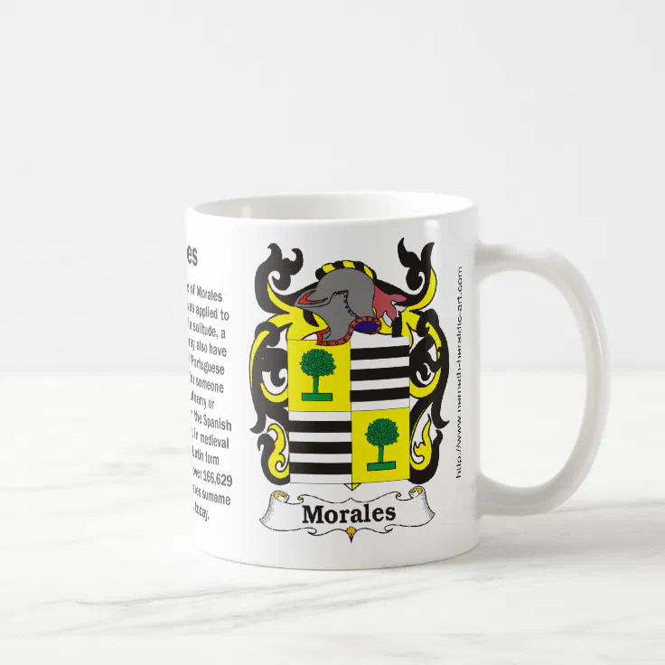 Morales Family Crest mug | Zazzle