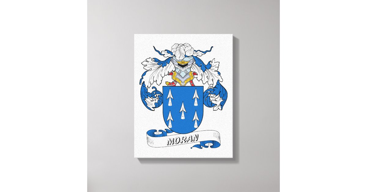 Moran Family Crest Canvas Print | Zazzle