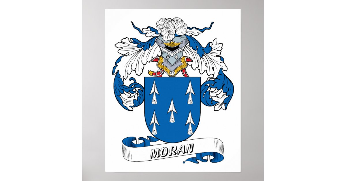 Moran Family Crest Poster | Zazzle