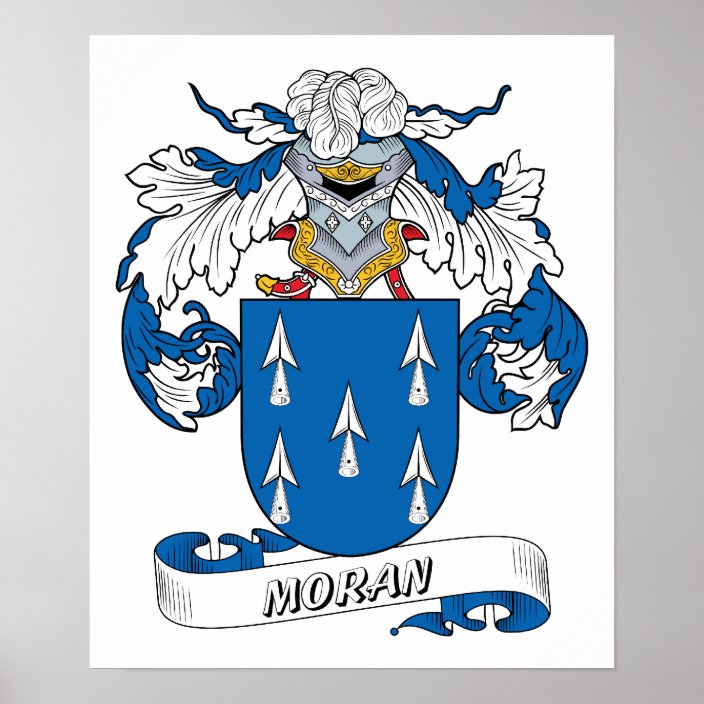Moran Family Crest Poster | Zazzle.com