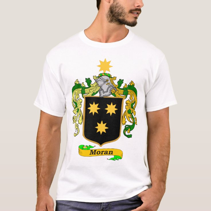 Moran Family (Irish) Coat of Arms T-shirt | Zazzle