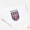 Moravia coat of arms - CZECHIA Classic Round Sticker | Zazzle