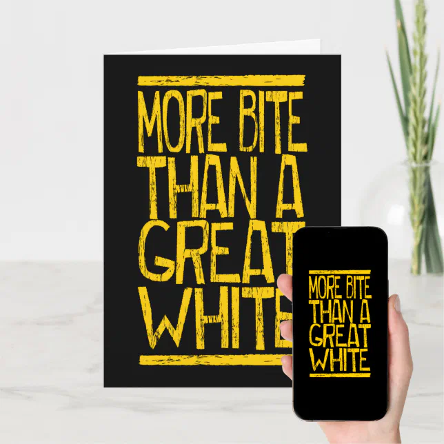 more bite card | Zazzle