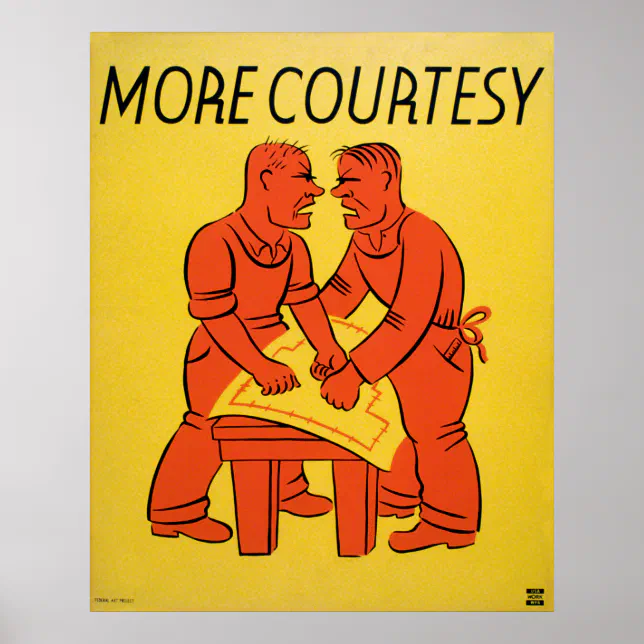 More Courtesy WPA Poster | Zazzle