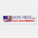 More Freedom Less Government Bumper Sticker | Zazzle