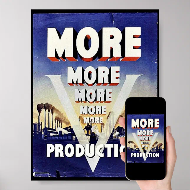 More More More Production Poster | Zazzle