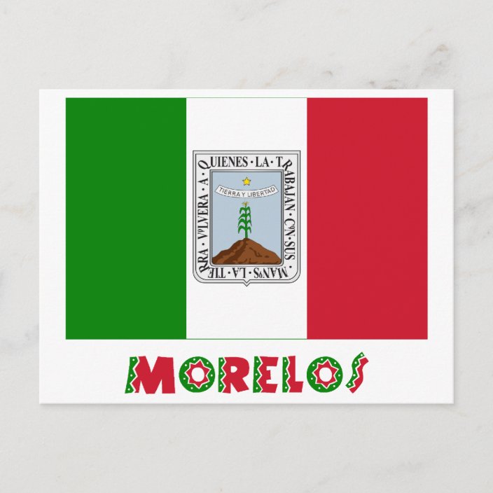 Morelos Unofficial Flag Postcard | Zazzle.com
