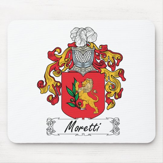 Moretti Family Crest Mouse Pad | Zazzle.com