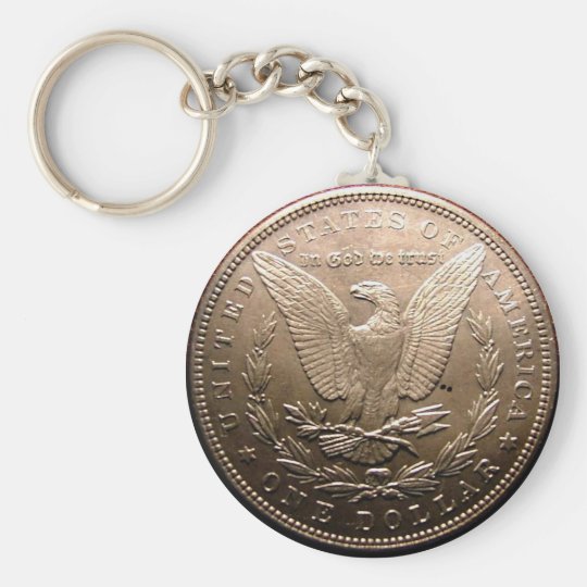 Morgan Silver Dollar Keychain | Zazzle.com