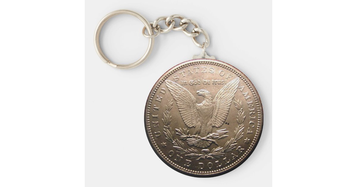 Morgan Silver Dollar Keychain | Zazzle.com