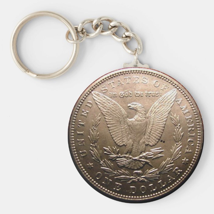 Morgan Silver Dollar Keychain | Zazzle.com