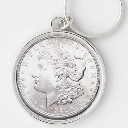 MORGAN SILVER DOLLAR KEYCHAIN | Zazzle.com