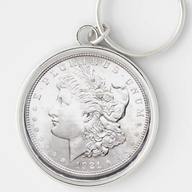 MORGAN SILVER DOLLAR KEYCHAIN | Zazzle