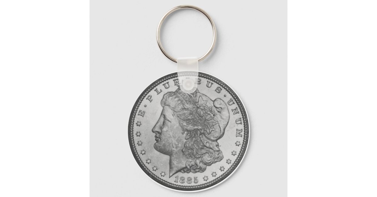 Morgan Silver Dollar Keychain | Zazzle