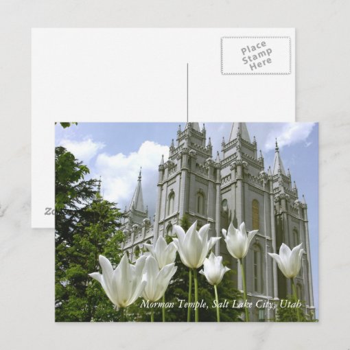 Mormon Temple, Salt Lake City, Utah Postcard | Zazzle