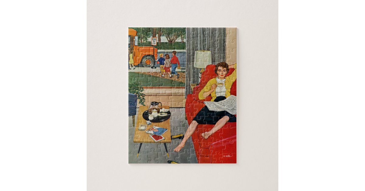 Morning Coffee Break Jigsaw Puzzle | Zazzle