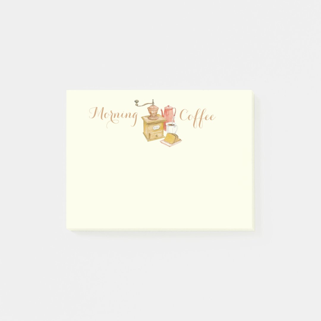 Morning Coffee Post-it® Notes | Zazzle
