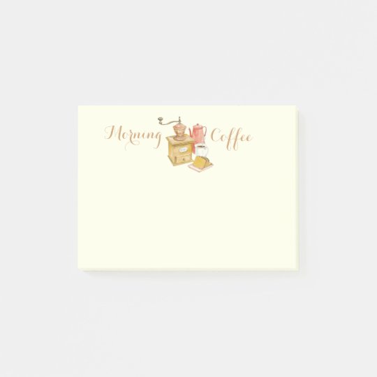 Morning Coffee Post-it® Notes | Zazzle.com