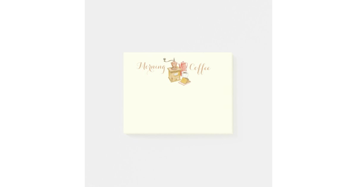 Morning Coffee Post-it® Notes | Zazzle