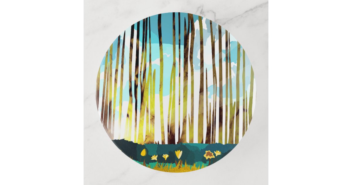 Morning Forest Trinket Tray | Zazzle