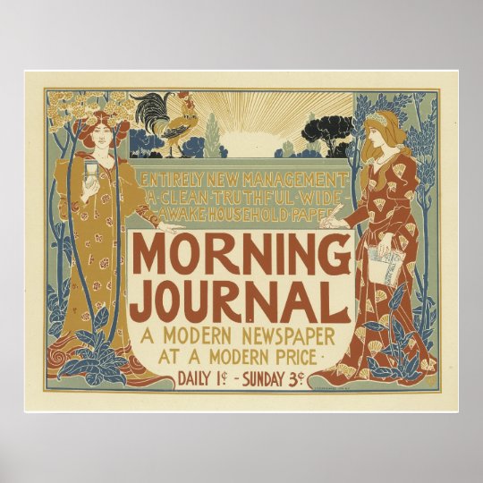 Morning Journal Poster | Zazzle.com