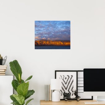 Morning light greets the Sierra de la Giganta Poster | Zazzle