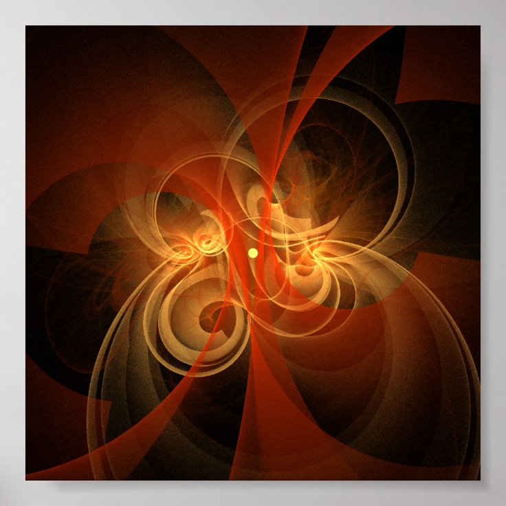 Morning Magic Abstract Art Poster | Zazzle