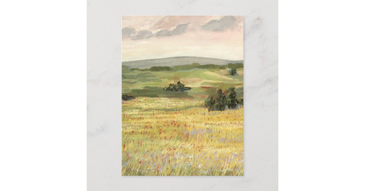 Morning Meadow Postcard | Zazzle