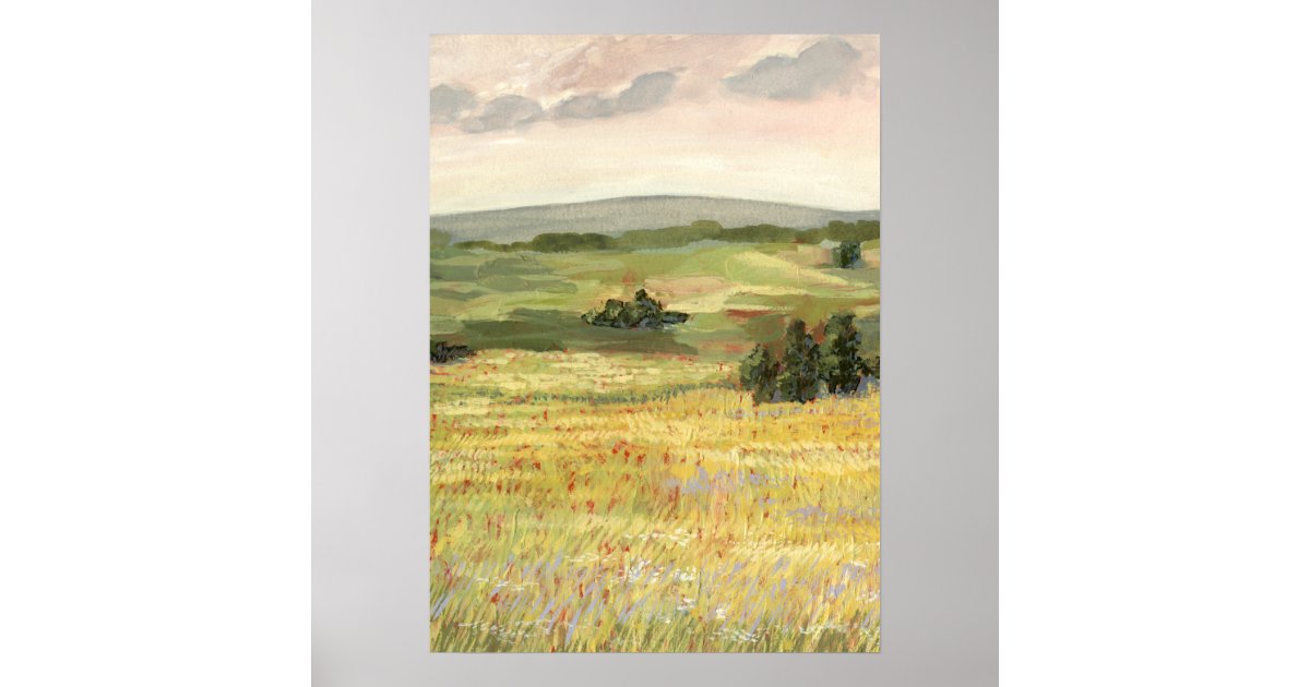Morning Meadow Poster | Zazzle