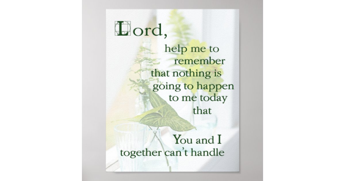 Morning Prayer Poster | Zazzle